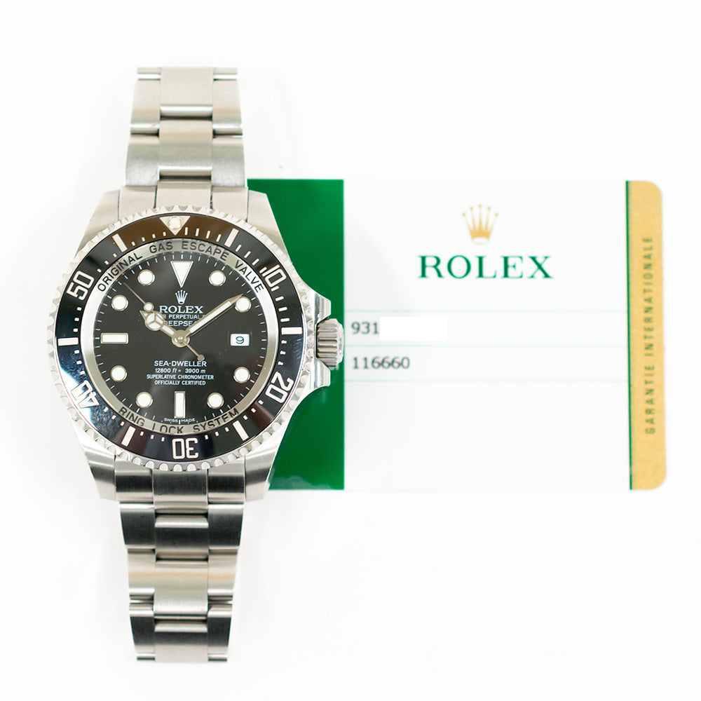 Rolex Deep Sea 44mm Black Dial 116660 (2017) – The Luxury Watch Guy